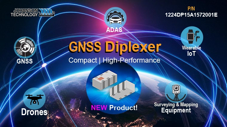 New Product! Global Navigation Satellite (GNSS) Diplexer — Johanson ...